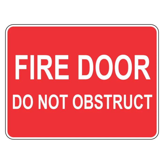 Fire Sign - Fire Door Do Not Obstruct – Pro Safety Signs