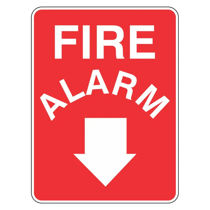 Fire Sign - Fire Alarm Arrow – Pro Safety Signs