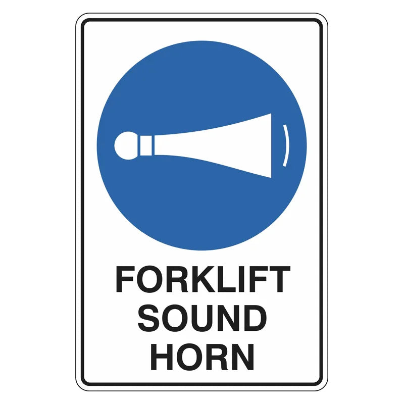 Mandatory Sign - Forklift Sound Horn – Pro Safety Signs