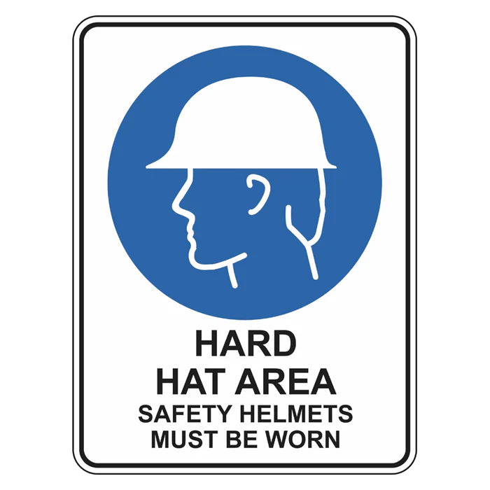 Mandatory Sign - Hard Hat Area Safety Helmets Must Be Worn – Pro Safety ...